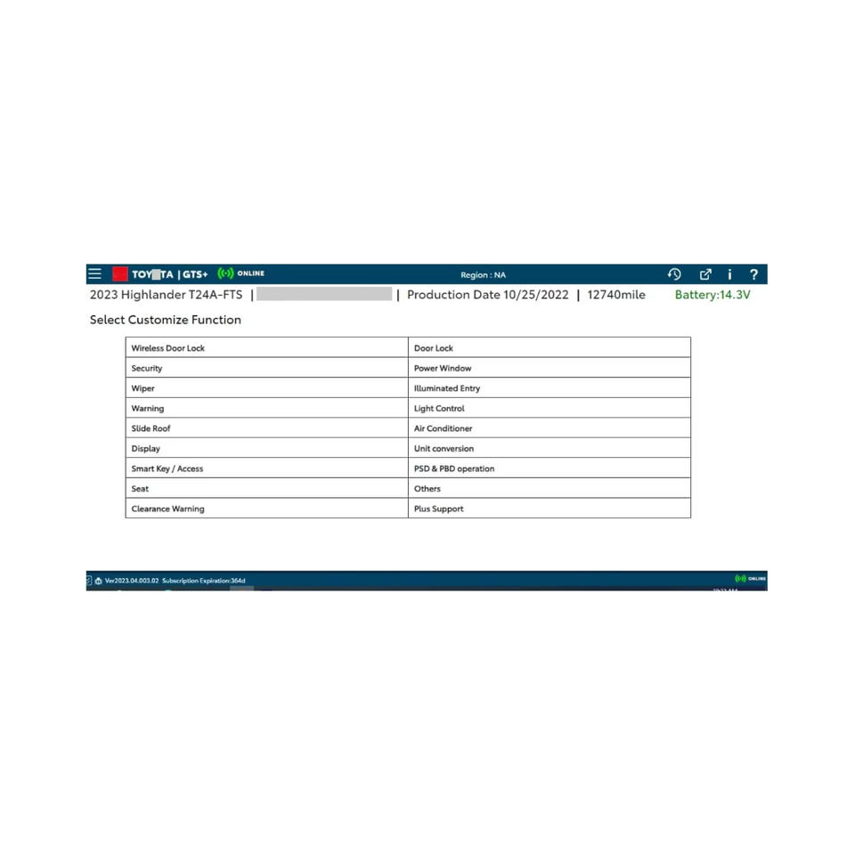 2025 GTS+ Online Access for Toyota & Lexus Diagnostic Scantool ...
