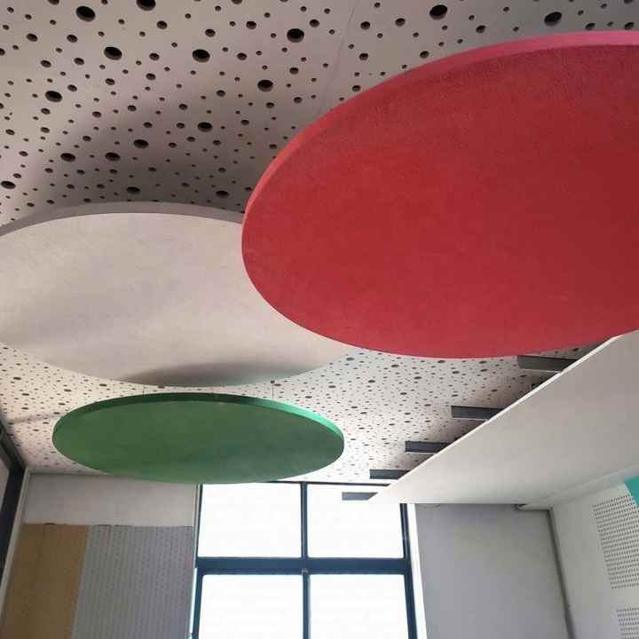 Diffuser Acoustic Panel Hexagon Fiberglass Suspended Ceilings ...