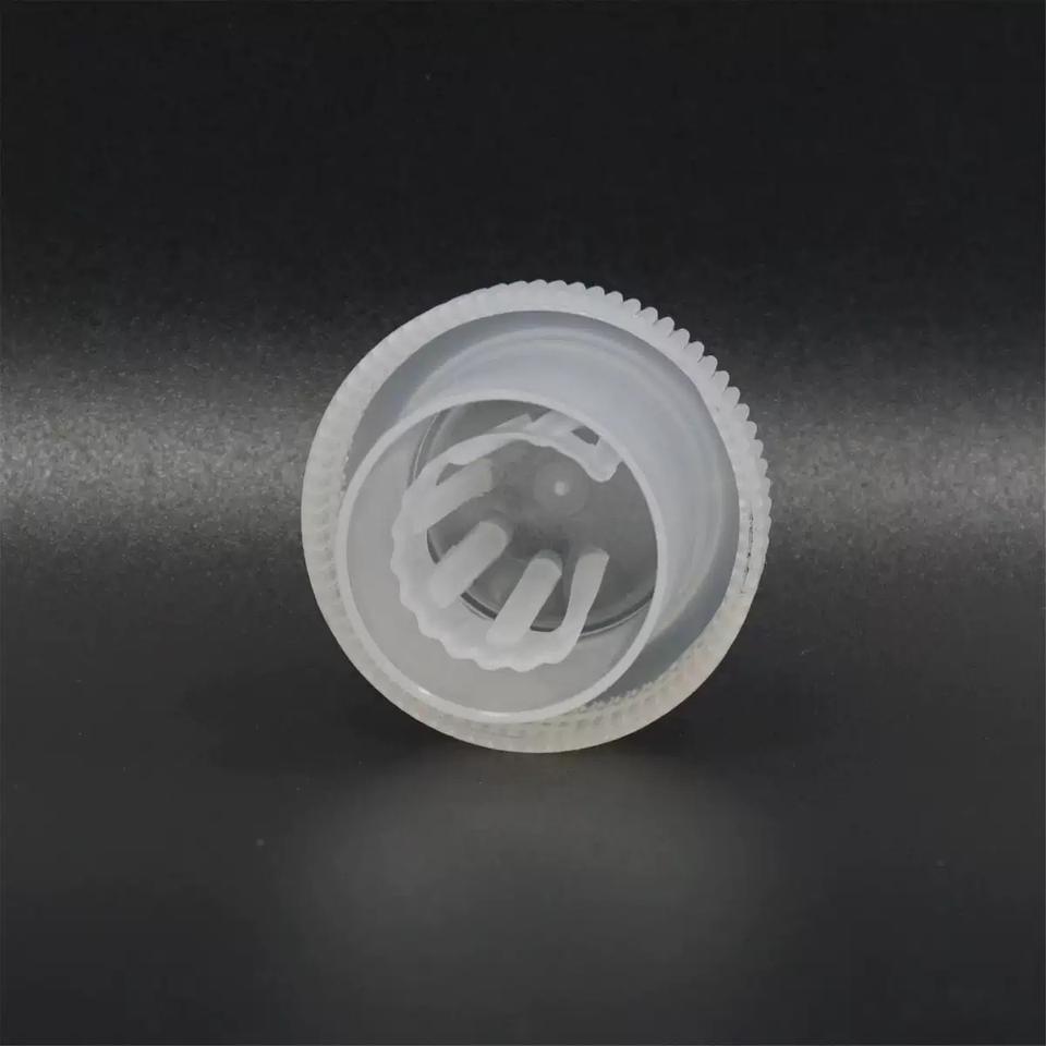 Juice Powder Press-Type Dispenser Bottle Cap - Clear Plastic