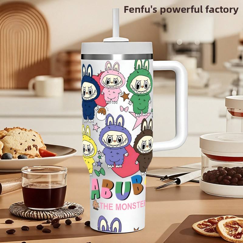 Custom 40oz Stainless Steel Labubu Mug Hot & Cold Insulated Tumbler ...