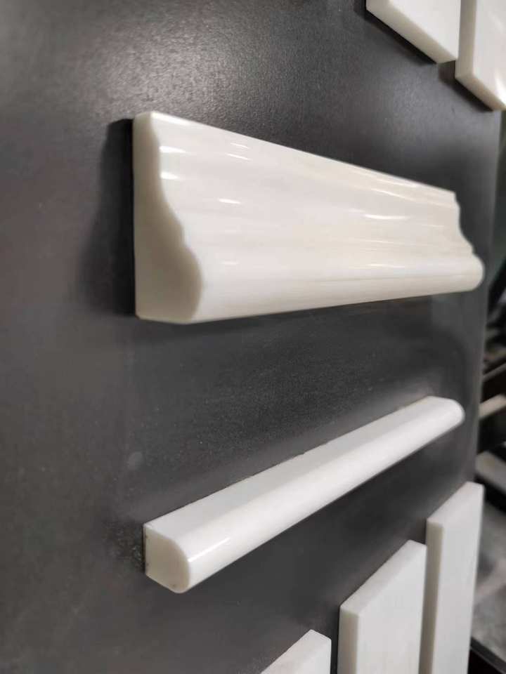 Elegant White Marble Skirting Board for Home & Villa Decor | Easy ...