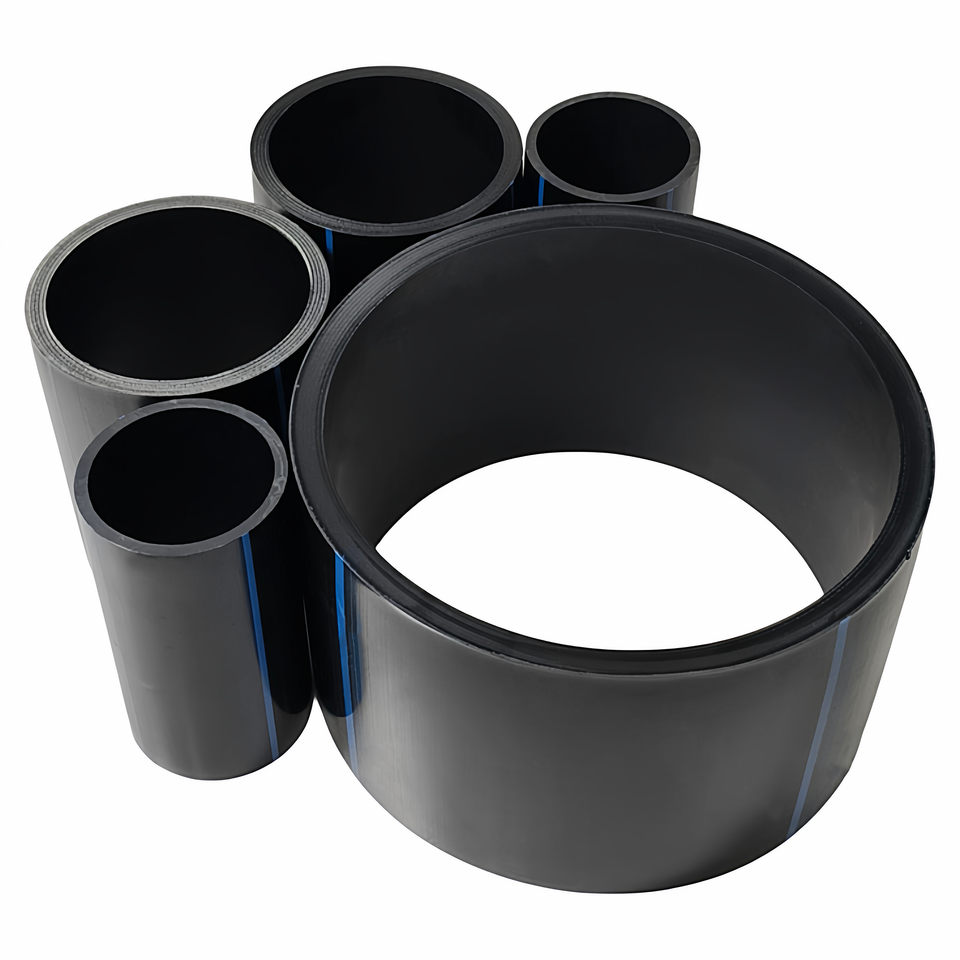 High Pressure PE100 Grade Black Plastic Drainage Pipes GB/T1366.3.2 ...