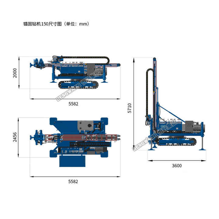 Hengwang 2025 Slope Protection Anchor Drilling Machine 2.5m High Lift ...