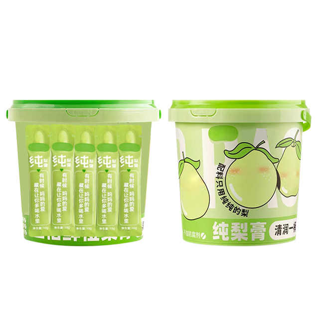 Wholesale Food Grade Pear Paste Bucket Plastic Supermarket Snacks ...