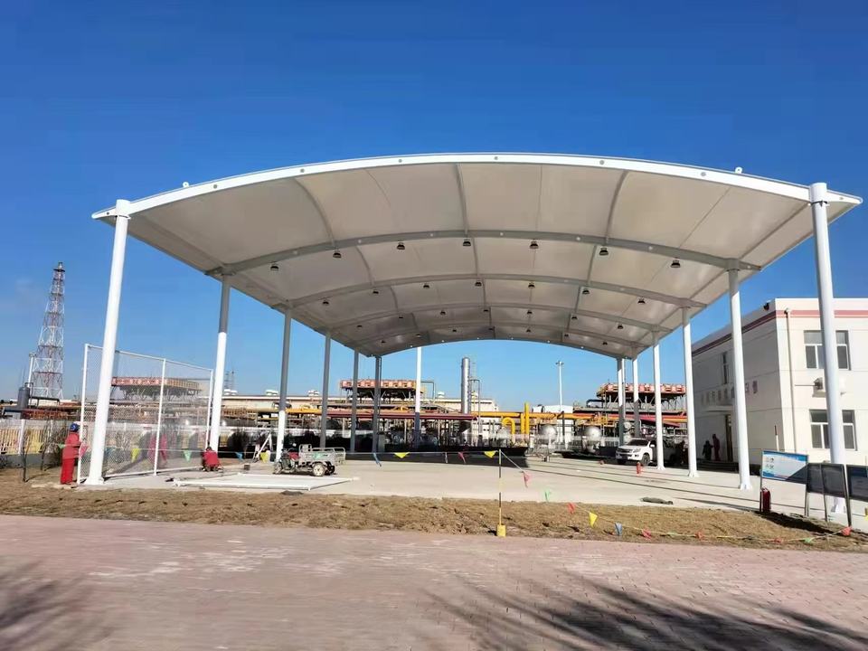 2026 PVDF/PTFE/ETFE/PVC Stadium Shade Tent Tensile Membrane Structure ...