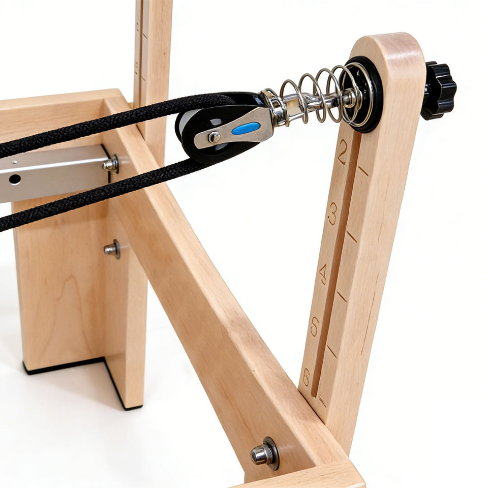 Pilates Reformer Machine Maple Wood Core Bed Sliding Bed Adjustable ...