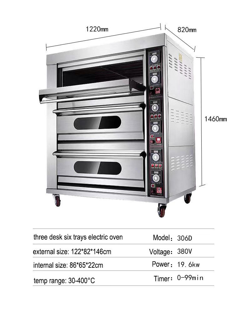 Industrial Bread Oven Electric Gas Dual Table Commercial Baking Oven, Bread Oven, Industrial ...