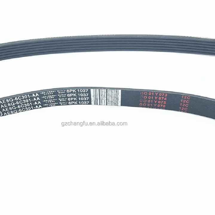 Drive V-Ribbed Belt Transmission Fan Belt 6PK1037 for Ford Fiesta
