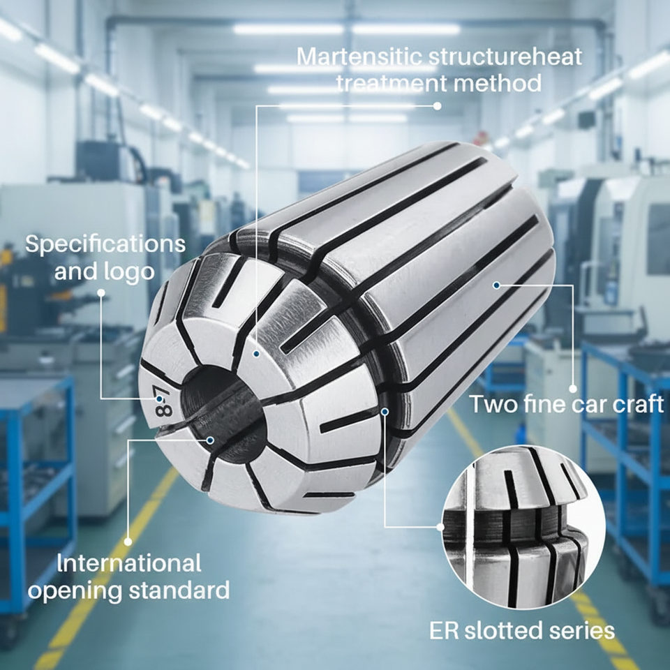 High Precision Spring Clamping Er Collet CNC Machining Er08/Er11/Er16 ...