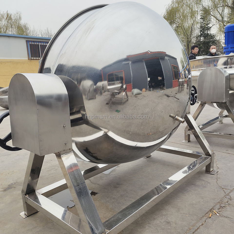 Industrial Gas Fired Vertical Steam Jacketed Cooking Kettle Pot With ...