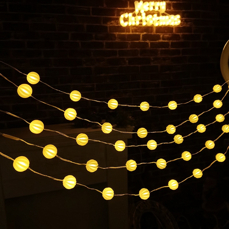 NY037002 Plastic ball LED string light-Taizhou Deco-Maker Arts and ...