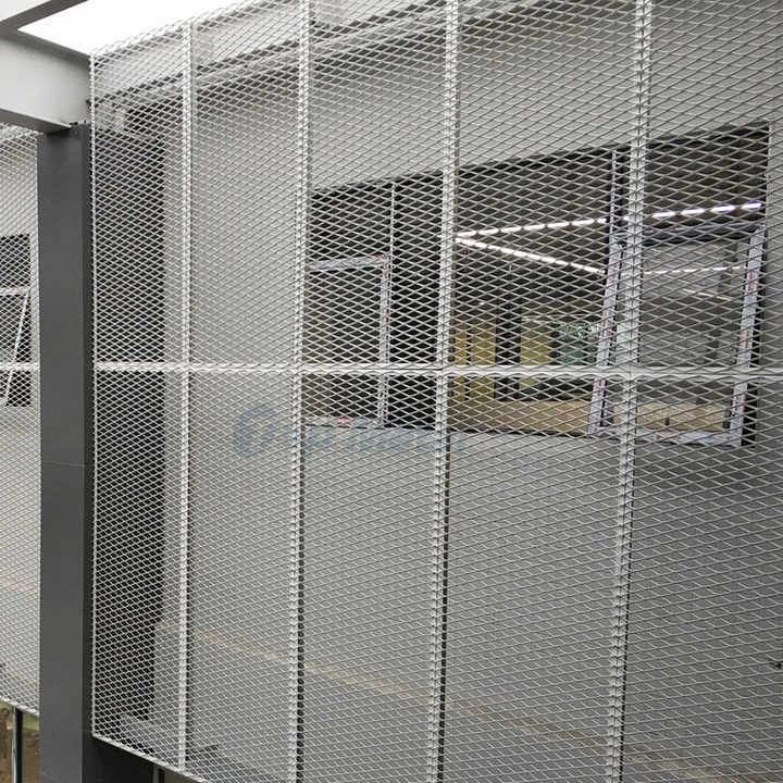 Facade Aluminum Expanded Metal Mesh Wall Panels