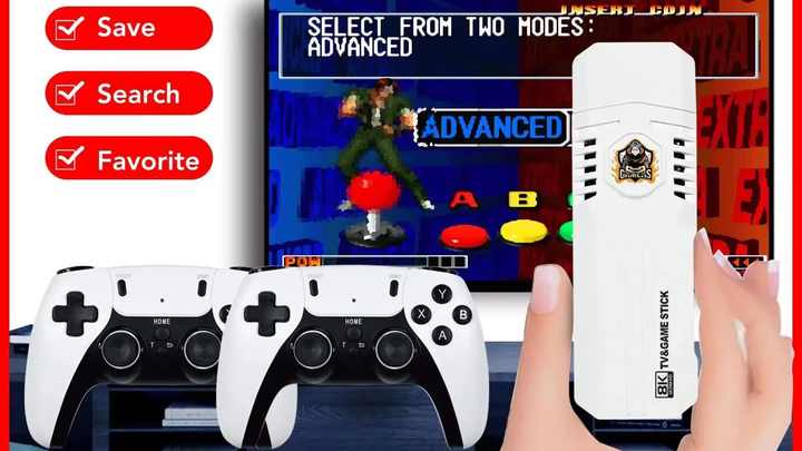X3 Plus Classic 4K Games Stick - 30000 Retro Games, Portable Game ...