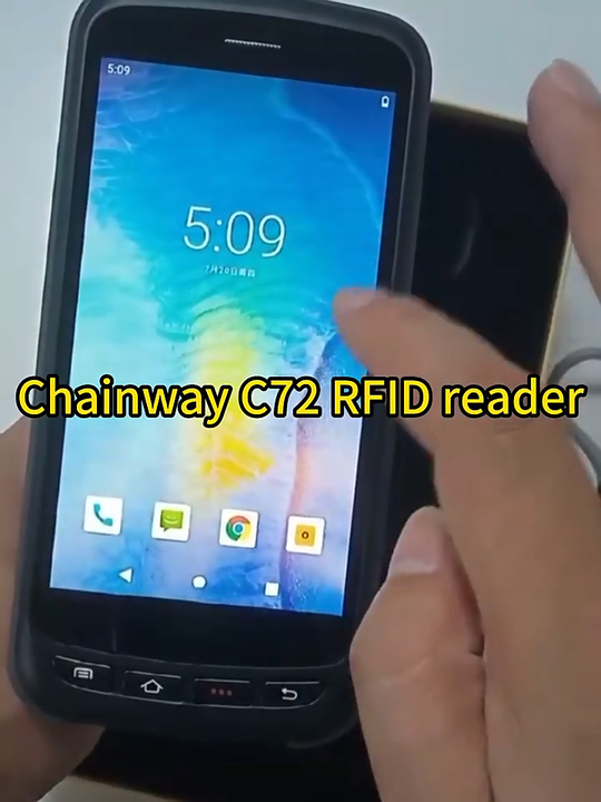 Portable Chainway C72 RFID Scanner Android Wireless Long Range Handheld UHF RFID Reader For ...