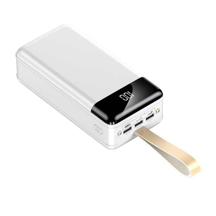 50000mAh Big Capacity Portable Power Bank Build in Cable Mini Power ...
