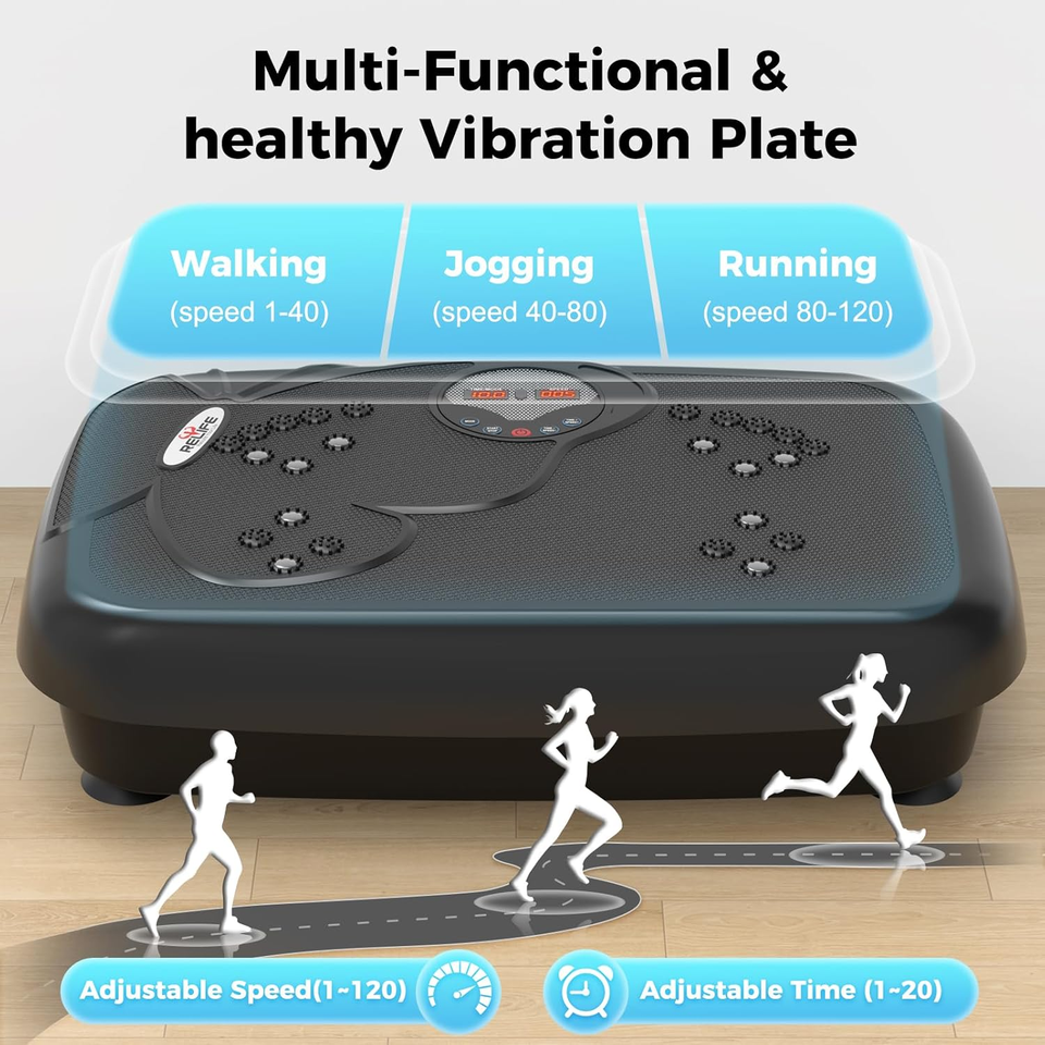 Vibration Plate Exercise Machine Whole Body Shaker Vibrate Stand Board ...