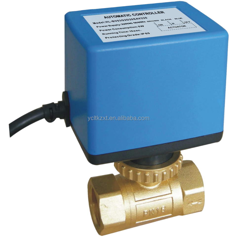 Thermostatic Control Electric Motorized Valve Brass Actuator Spring ...