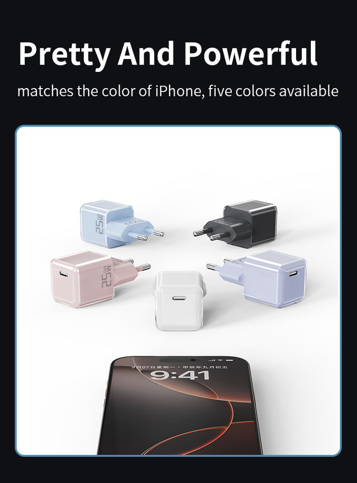 25 Watt Charger USB C Charging Brick Fast Charging for Phone Tablet USB ...