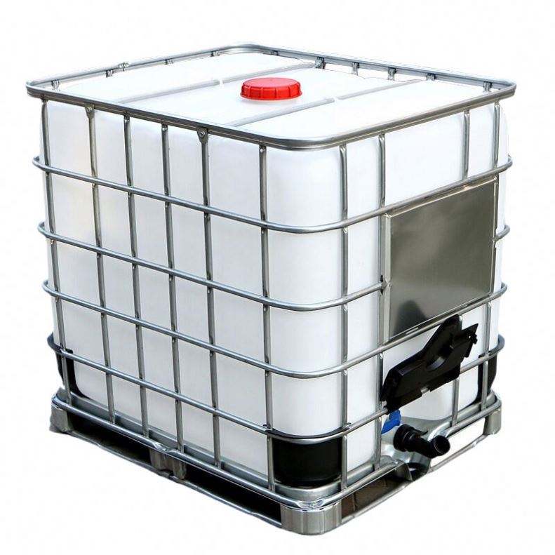 Ace Steel Frame 1000 Liter Ibc Plastic White Water Tote Tank Storage ...