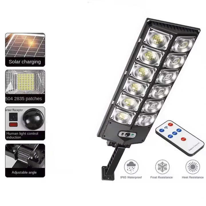 1200 Watt Solar Led Light Outdoor Powerful Outdo0r Solar Lamp 504 LED ...