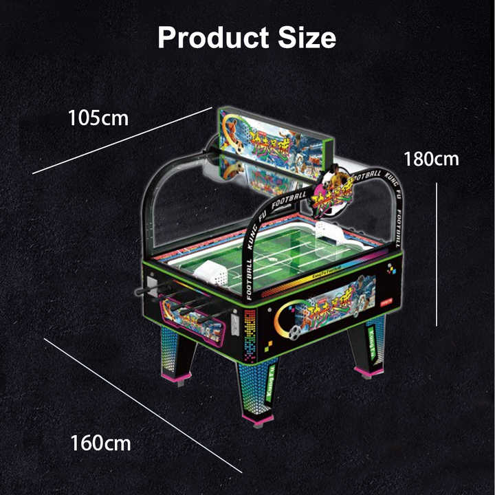 2-Player Kung Fu Soccer Coin-Operation Foosball Table Arcade Soccer ...