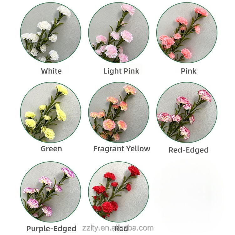Artificial Carnation Soft Perfect for Table Living Room Ornament Mother ...