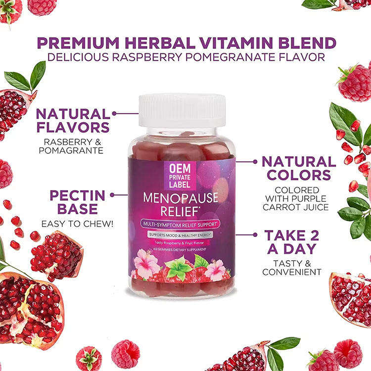 OEM/Menopause Relief Gummies Menopause Supplement Vitamins Maca ...