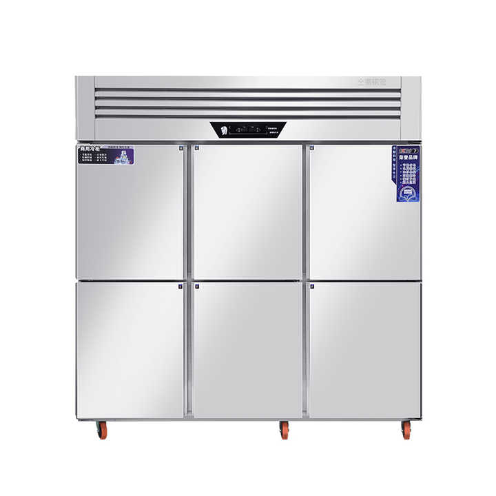 Commercial Restaurant Refrigerator 6 Doors Vertical Freezer Cabinet ...