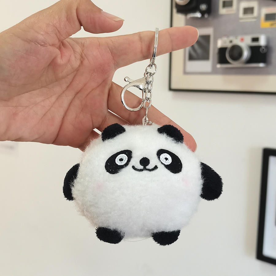 Cute Cartoon Panda Plush Keychain Doll Toy Bag Pendant Mini 10cm Soft ...