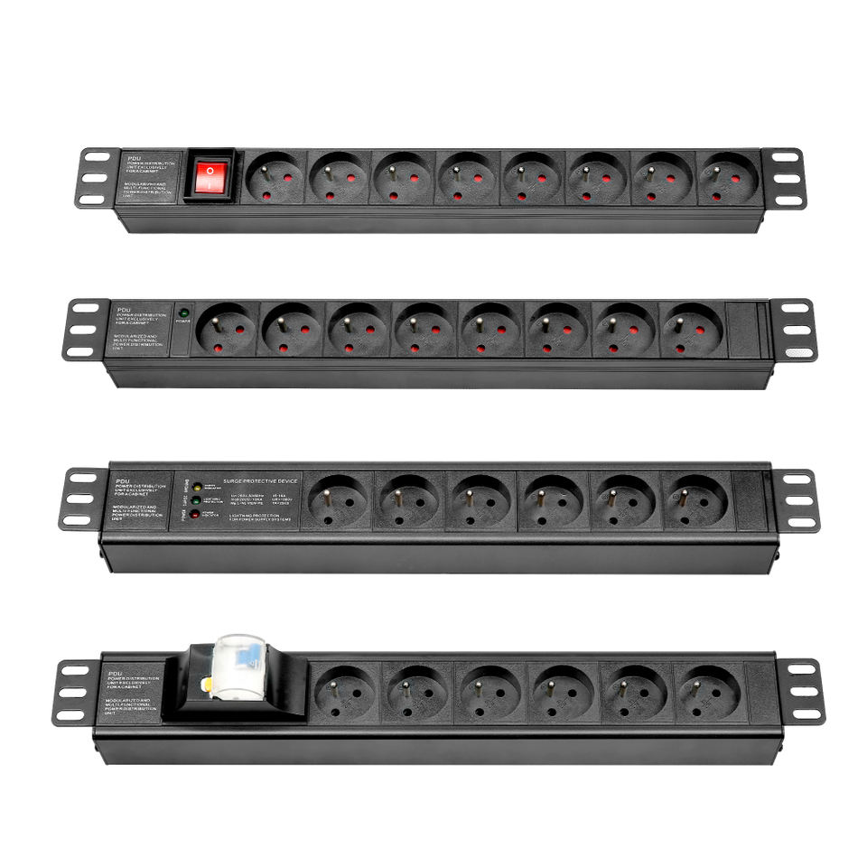 6-Way Horizontal Rack PDU Power Distribution Equipment 240V 16A for Data Center/IDC Cabinet ...