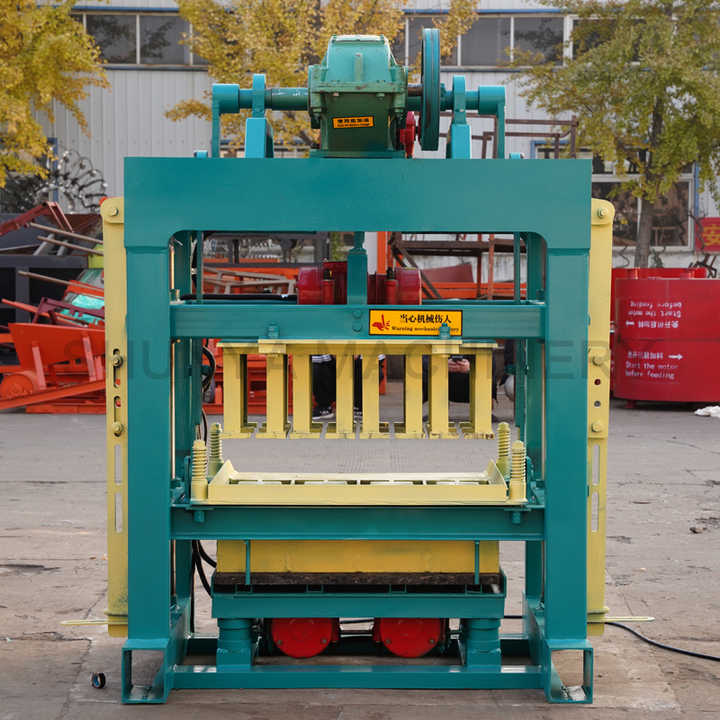 Semi Automatic Concrete Block Making Machine QTJ4-40 Hollow Paver Brick ...