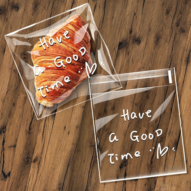 Transparent OPP Self Adhesive Bags with English Quotes Clear Plastic ...
