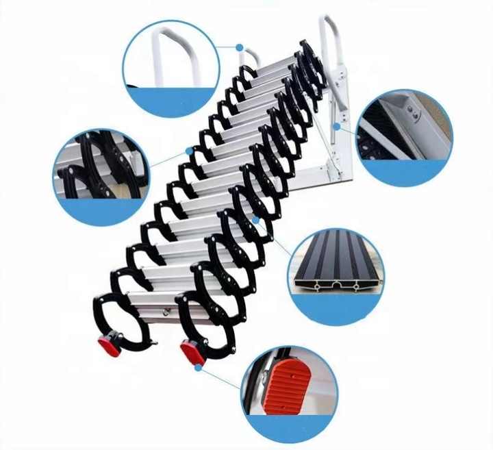 Indoor Elevator Folding Ladder Household Invisible Cabinet Staircase ...