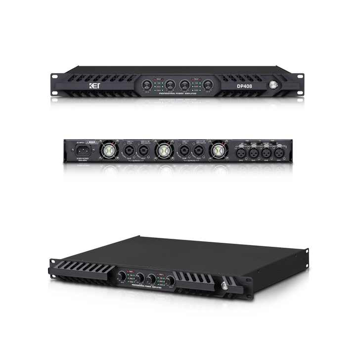 4 Channels Class d Power Amplifier 4 X 800 Watts KET Model DP408 ...