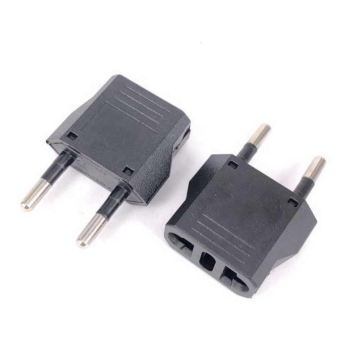 American US to European EU Plug Adapter Semi-glue Insulation Type c ...