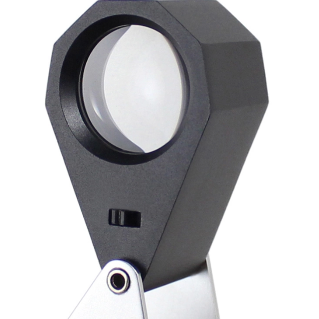 21mm Jeweler Loupe 10x Magnifier with LED and Uv Light Illuminated ...