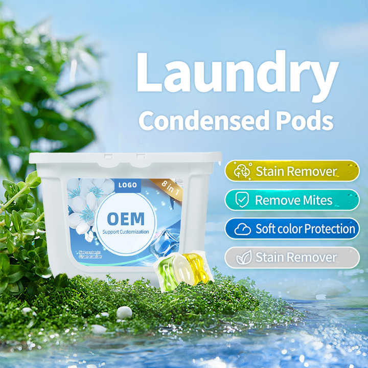 Free sample OEM Organic Odor Fighter Liquid Laundry Detergent Capsules ...