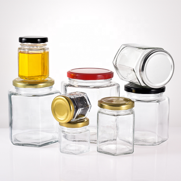 50ml Kitchen Supplies Glass Jam Jar with Lid Food Containers Food Grade ...