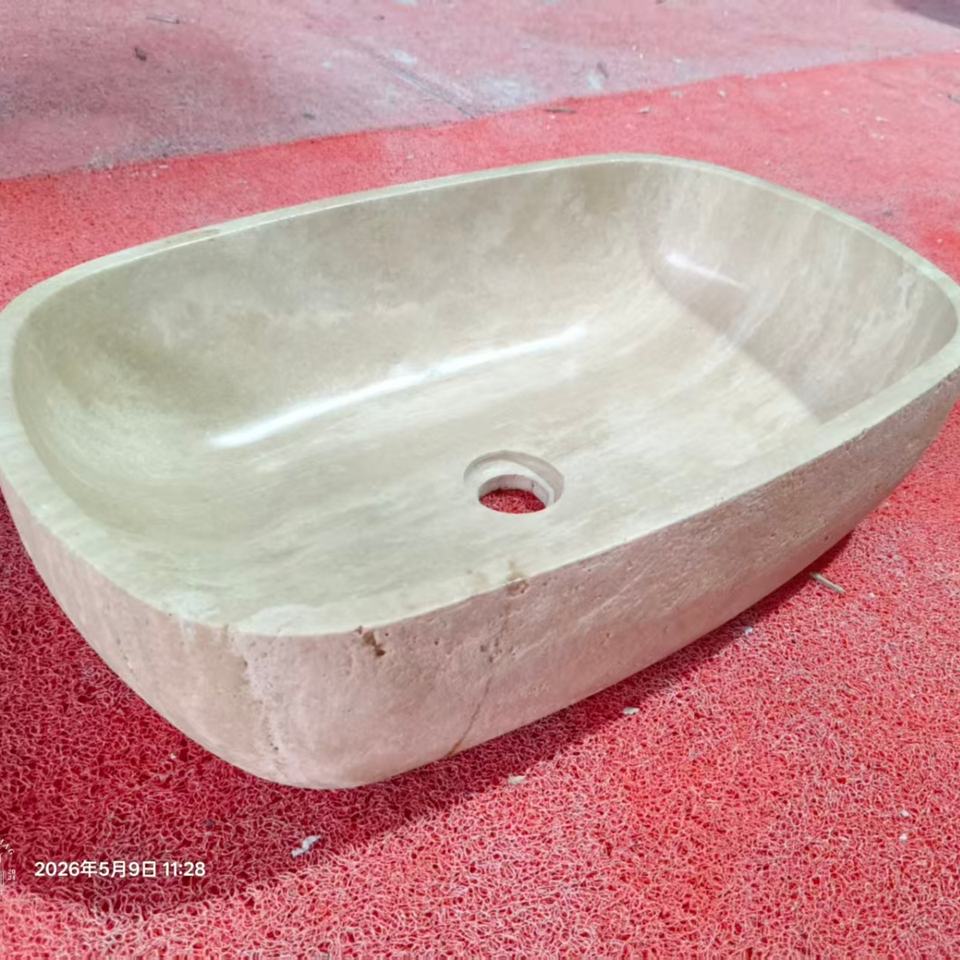 Natural Modern Travertine Marble Stone Rectangle Shape Polished ...