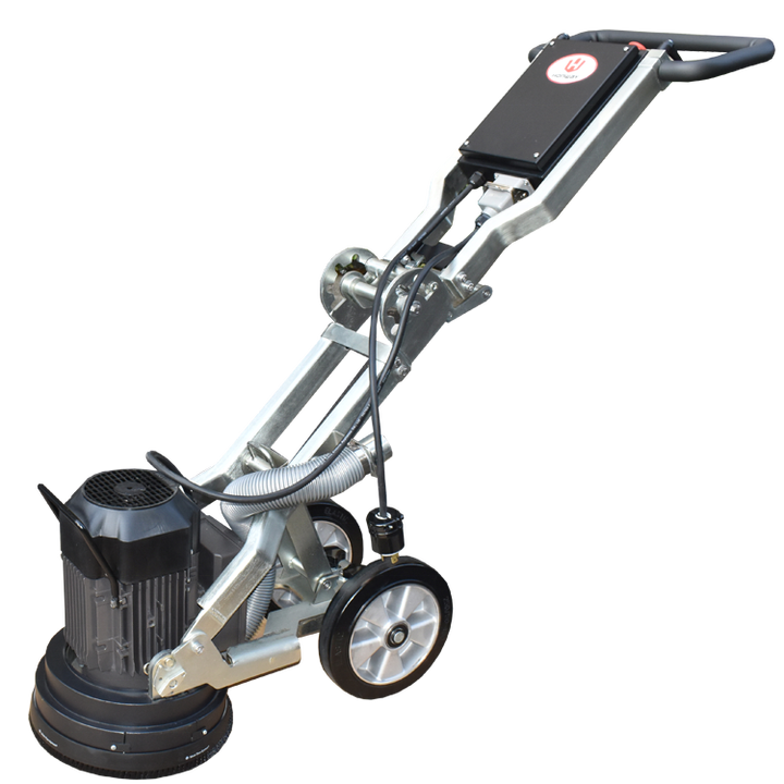 Concrete Grinder Machine With Dust Vacuum 110 Cleaner Connection Wall ...