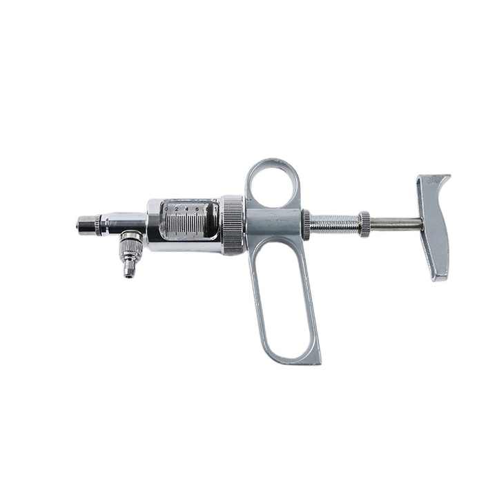 10ml Metal Continuous Syringe - Precise Veterinary Injection