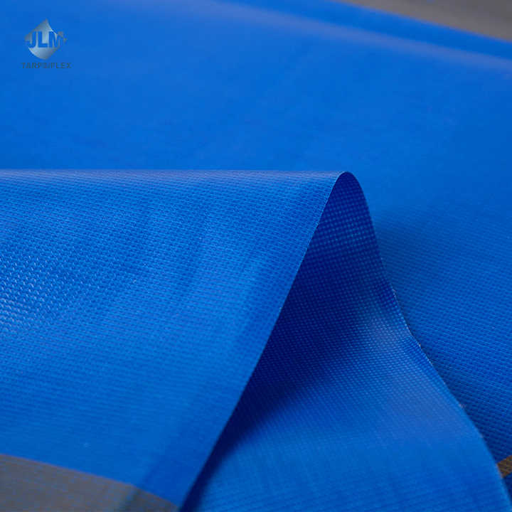 550GSM 660GSM 1000D Blue PVC Coated Tarpaulin Roll Waterproof Tear ...