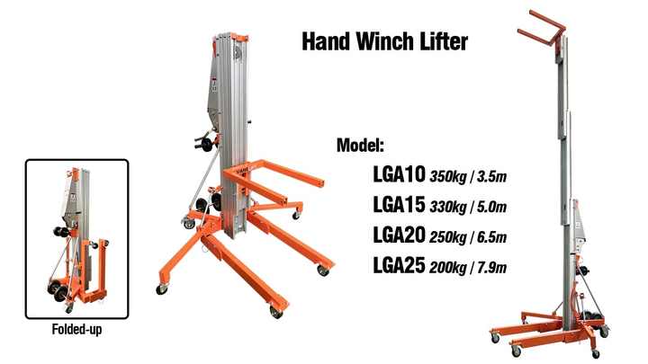 200kg 250kg 300kg 350kg Portable Material Lift Machine Collapsible ...