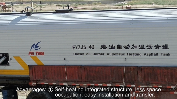 Containerized 50m3 Double Heating Bitumen Storage Tank Thermal Oil Coil ...