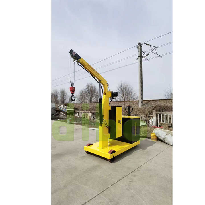 500kg 1ton 2.3m Portable Foldable Standing Manual Hydraulic Small Work Shop Lifting Crane - Buy ...