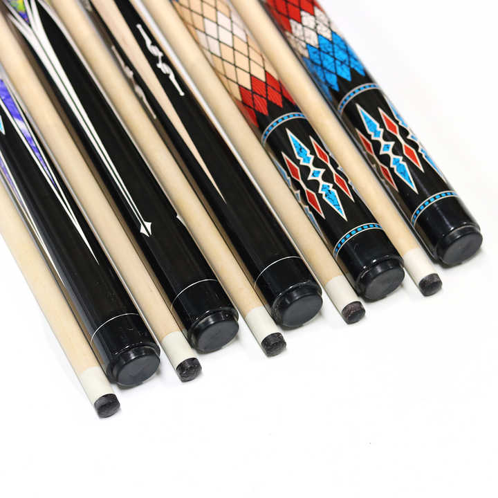 1/2-PC Maple Wood Billiard Pool Game Training Club House Cue Stick