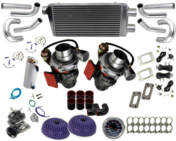 Chevrolet CAMARO Twin Turbocharger Kit T3/T4 Hybrid - OEM Customizable