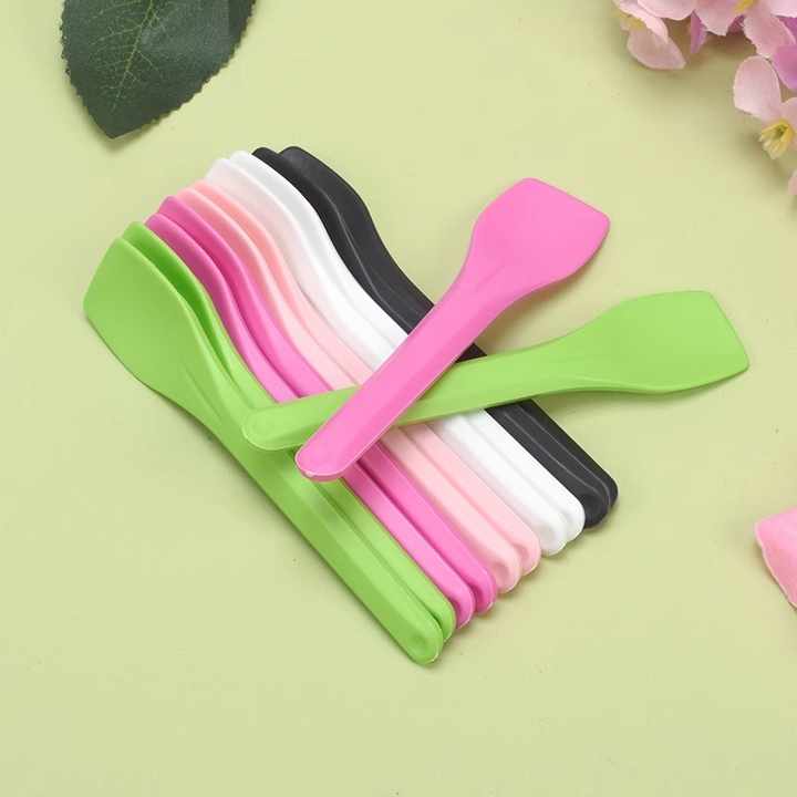 Free Sample PLA Eco-friendly Dessert Spoons Disposable Colorful Ice ...
