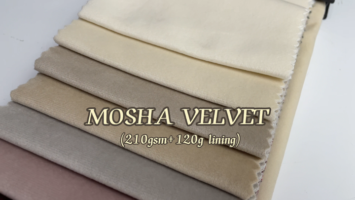 Hometextile Stretch Fabric Sofa Velvet Fabric Frosted Mosha Velvet ...