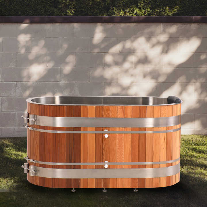 The Ultimate U-Shaped Cedar Ice Bath | Handcrafted Outdoor Plunge Tub ...